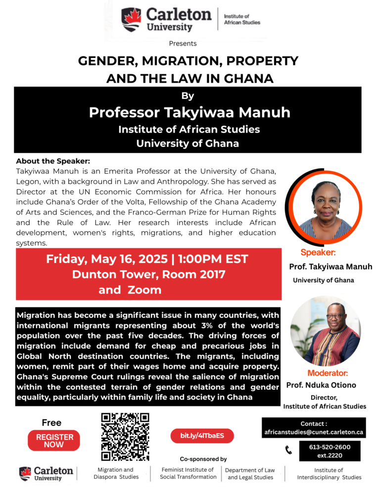 Gender, Migration, Property, and the Law in Ghana - Events - Institute ...