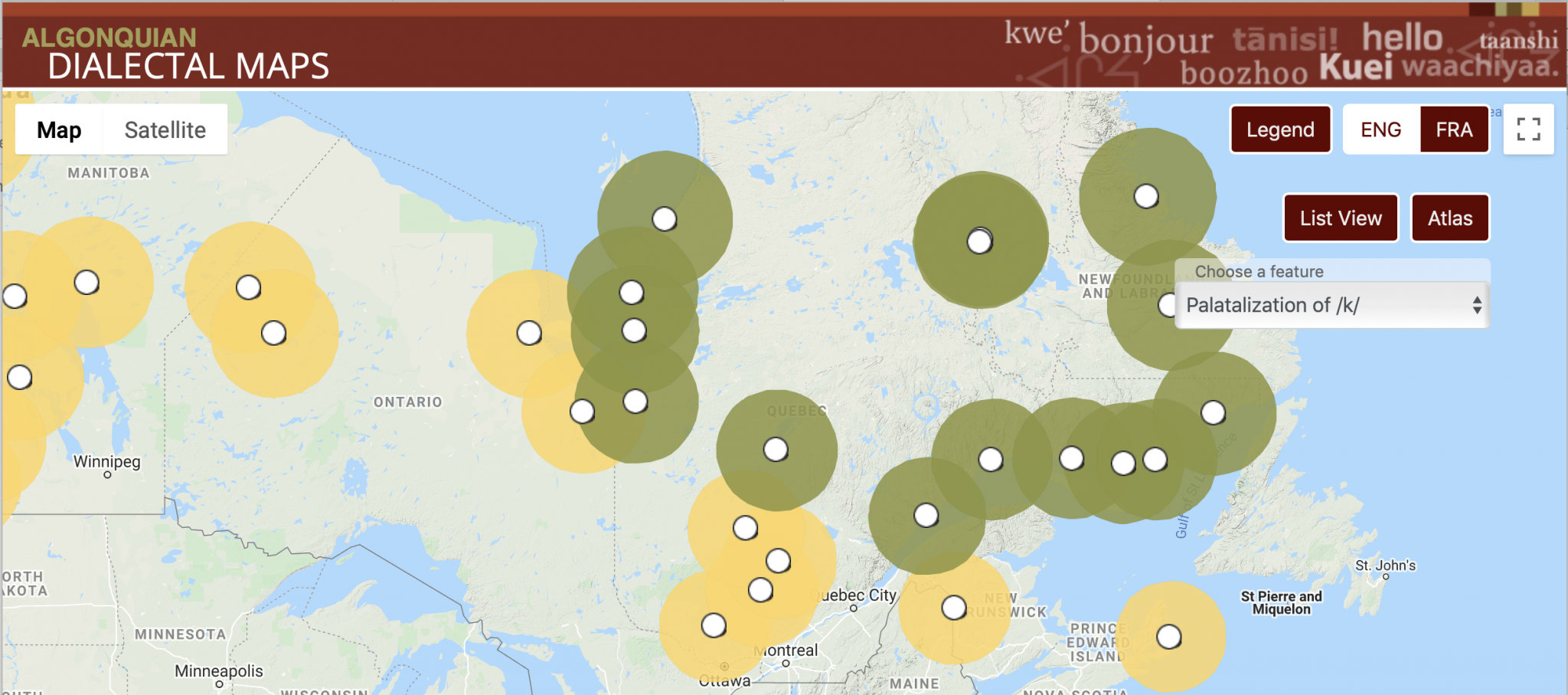 Algonquian Linguistic Atlas - Ānako Indigenous Research Institute