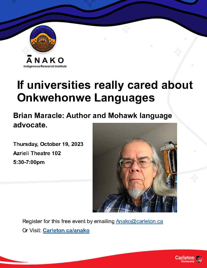 If universities really cared about Onkwehonwe Languages - Events ...