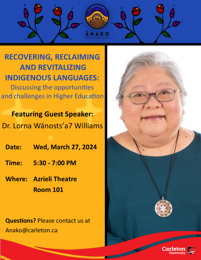 Recovering, reclaiming and revitalizing Indigenous Languages - Events ...