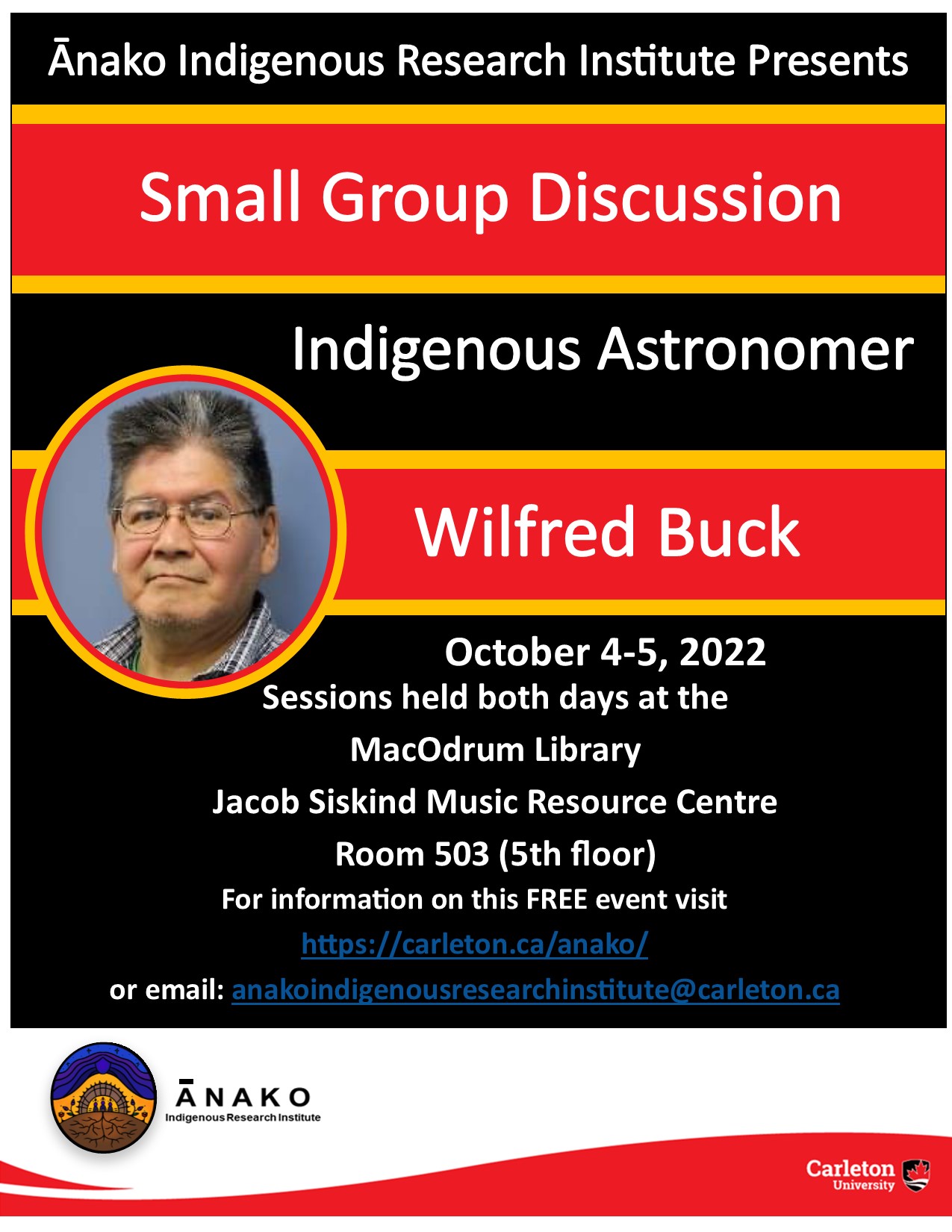 Small Group Discussion by Star Lore Expert, Wilfred Buck - Events ...