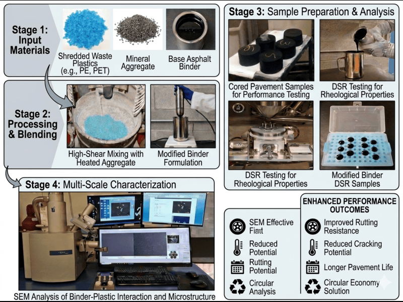 Sustainable Asphalt Binders Incorporating Waste Plastics for Enhanced ...