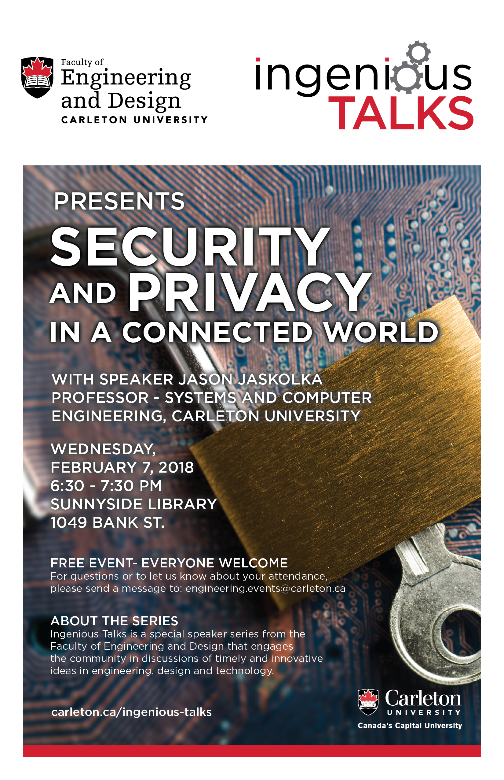 Ingenious Talks presents: Security and Privacy in a Connected World ...