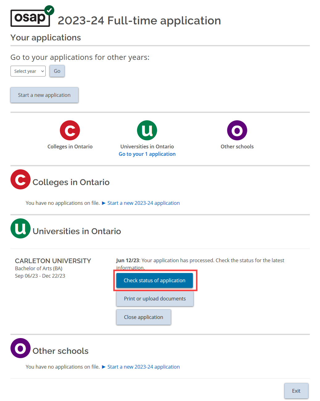 How to check the status of your OSAP application - Awards and Financial Aid