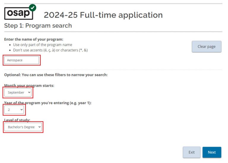 Fall/Winter 2024-2025: Applying for Full-Time OSAP - Awards and ...