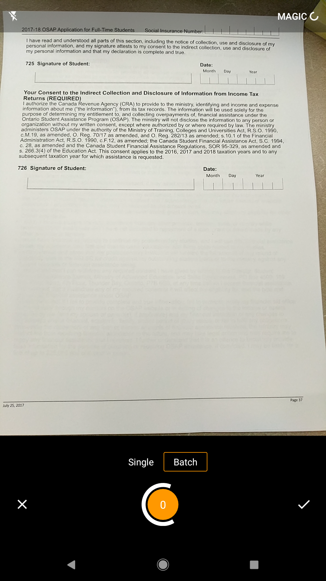 Uploading Required Documents - Awards and Financial Aid