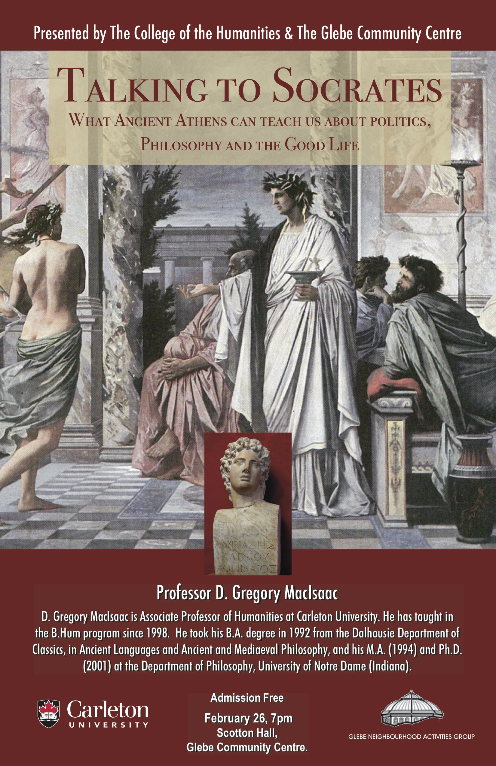 Glebe Lecture—Talking to Socrates: What Ancient Athens can teach us ...