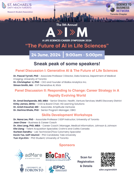 Academia to Industry: A Life Science Career Symposium in Toronto ...