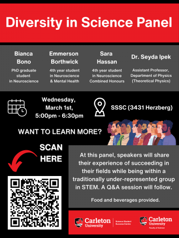 Diversity in Science Panel Wednesday, March 1st @ 5:00pm - Department ...