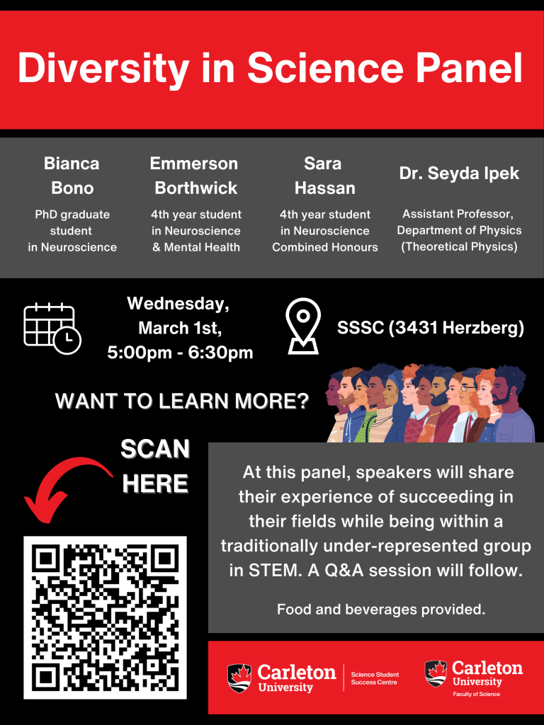 Diversity in Science Panel Wednesday, March 1st @ 5:00pm - Department ...