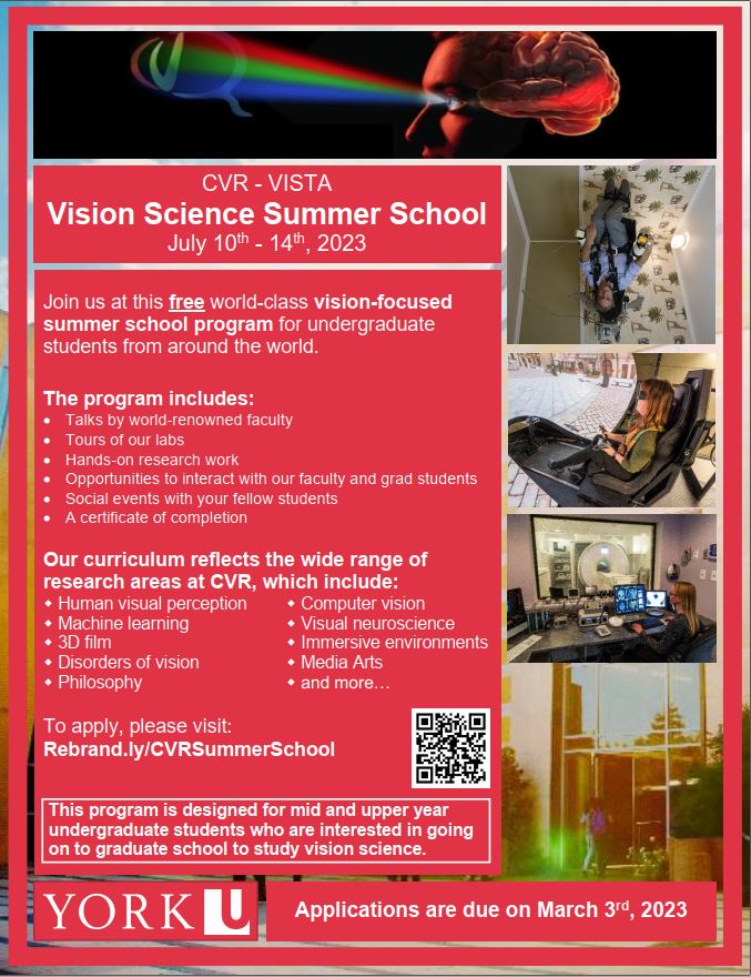 Vision Science Summer School - Department of Biology
