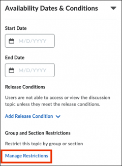 Creating Discussion Forums - Instructor Support