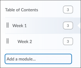 Adding Modules and Sub-Modules - Instructor Support