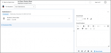 Grading Assignments and Providing Feedback - Instructor Support