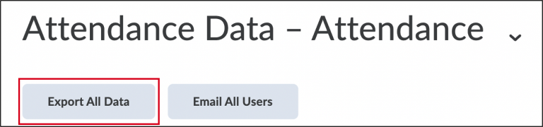 Using the Attendance Tool - Instructor Support