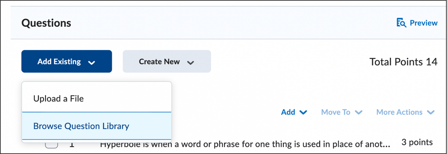 Using the Question Library - Instructor Support