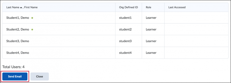 Emailing Your Classlist - Instructor Support
