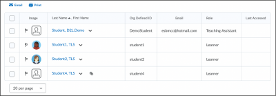Classlist - Instructor Support