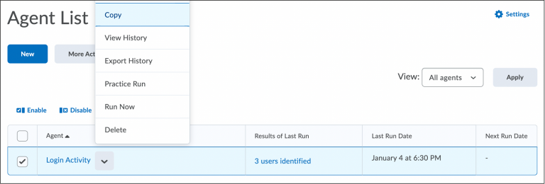 Setting Up Intelligent Agents - Instructor Support