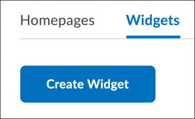 Customizing Your Homepage and Widgets - Instructor Support