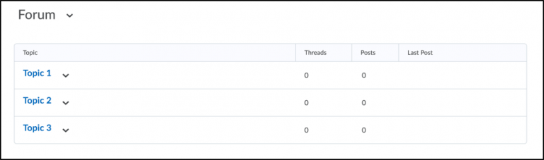 Creating Discussion Forums - Instructor Support
