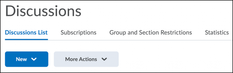Creating Discussion Forums - Instructor Support