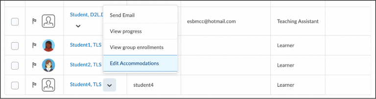Setting Accommodations in Brightspace - Instructor Support