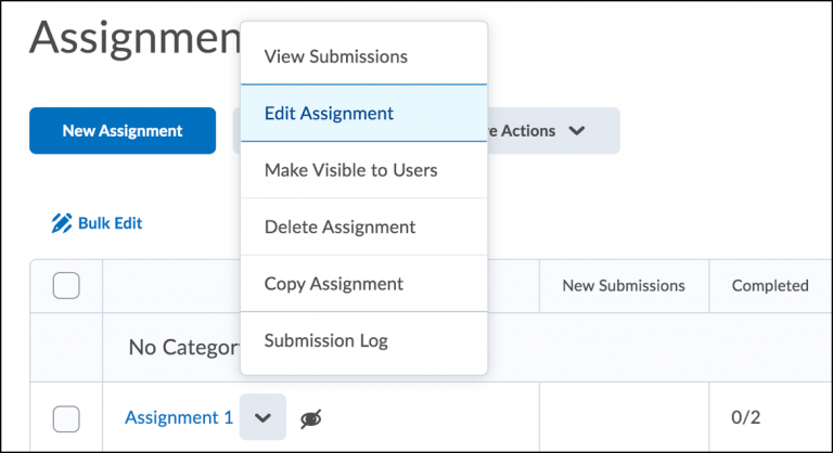 Setting Up Video Assignments in Brightspace - Instructor Support
