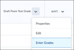 Entering Grades and Feedback - Instructor Support