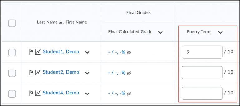Entering Grades and Feedback - Instructor Support