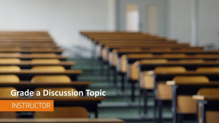 Creating Discussion Forums - Instructor Support