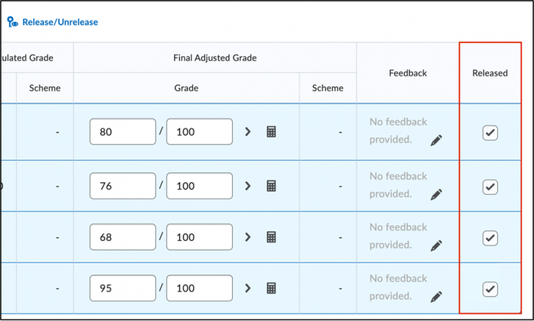 Releasing Final Grades to Students - Instructor Support