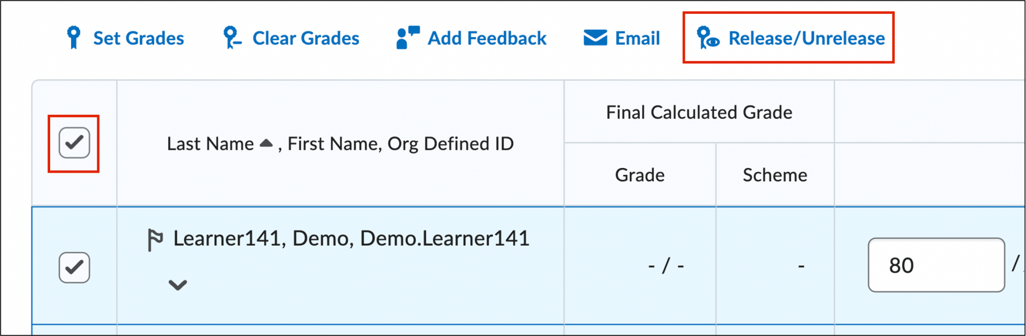 Releasing Final Grades to Students - Instructor Support