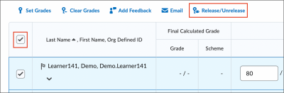Releasing Final Grades to Students - Instructor Support