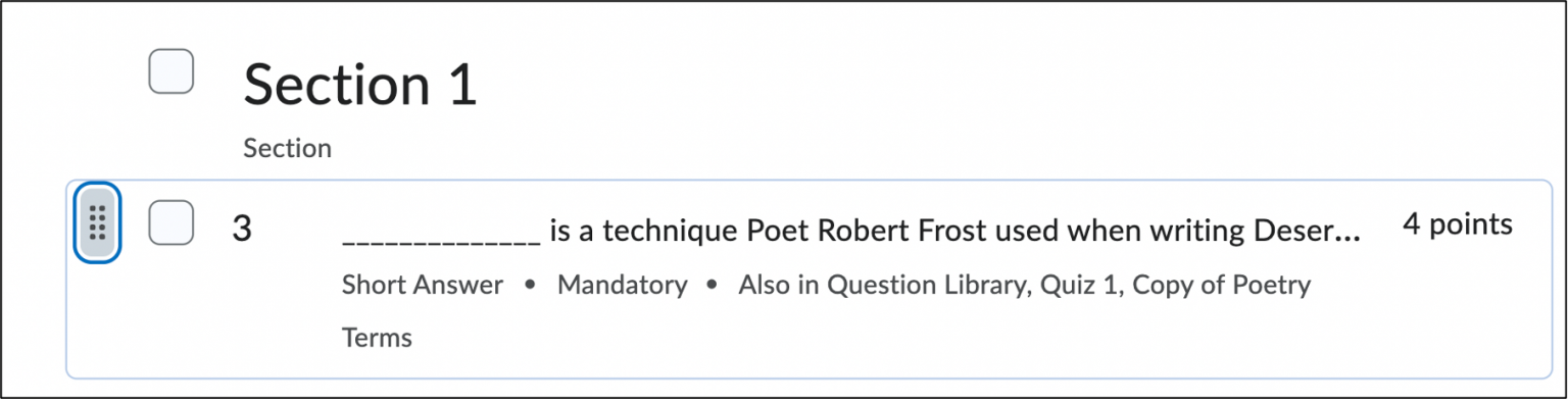 Creating Quizzes - Instructor Support