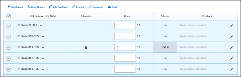 Entering Grades and Feedback - Instructor Support