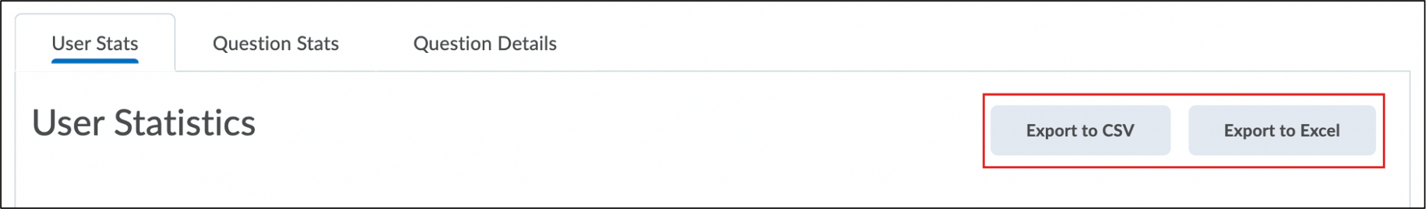Viewing Quiz Statistics - Instructor Support