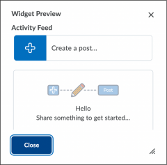 Customizing Your Homepage and Widgets - Instructor Support