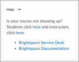 Navigating Brightspace - Student Support