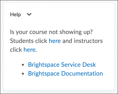Navigating Brightspace - Student Support