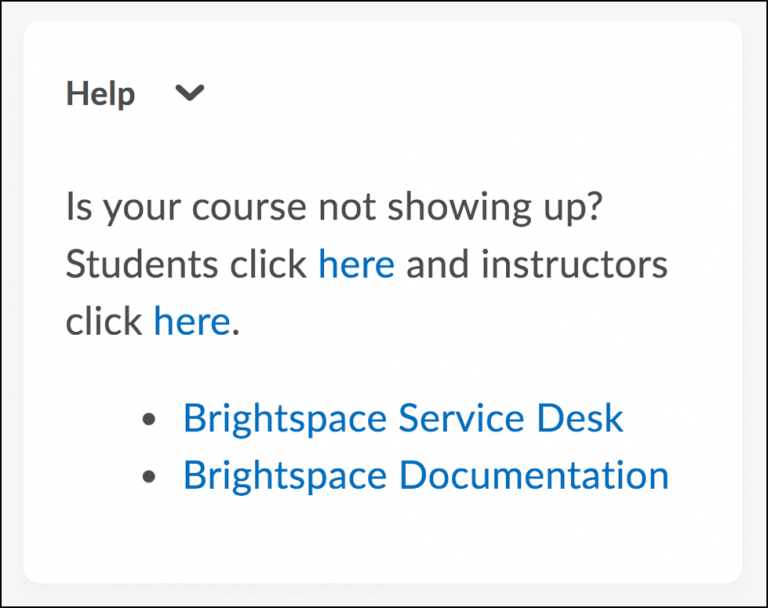 Navigating Brightspace - Student Support