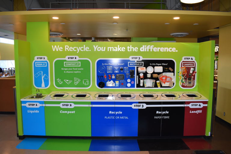 University Centre Food Court Recycling Station Wins Awards | Campus ...