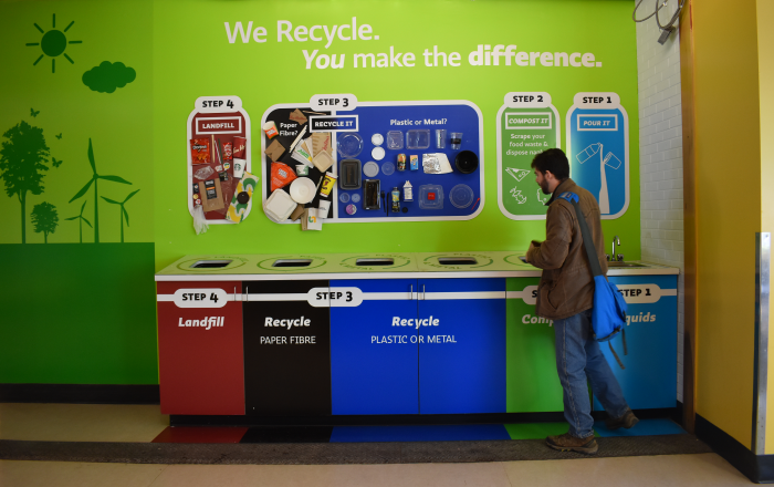 University Centre Food Court Recycling Station Wins Awards | Campus ...