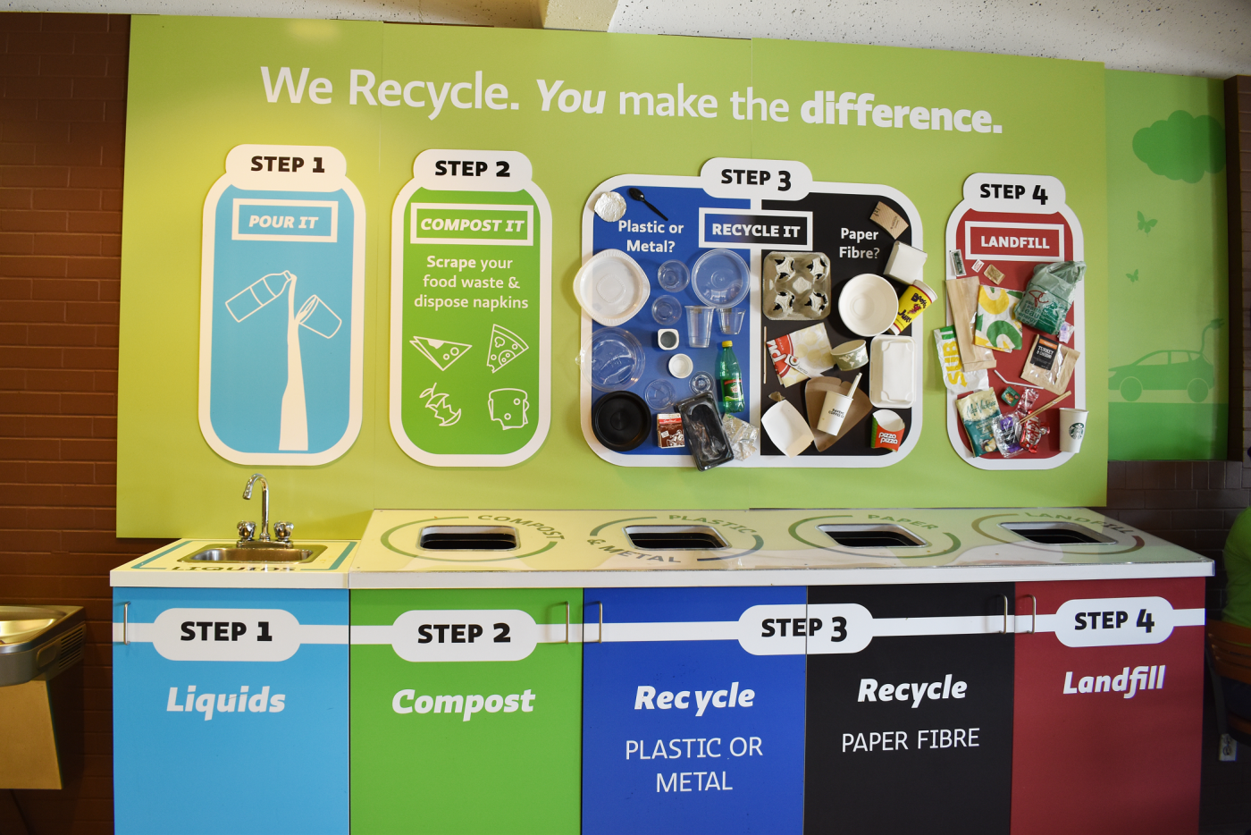 University Centre Food Court Recycling Station Wins Awards | Campus ...