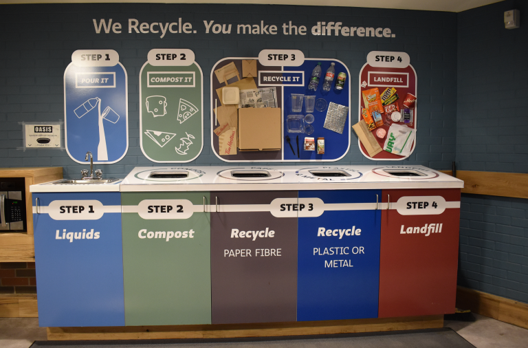 University Centre Food Court Recycling Station Wins Awards | Campus ...