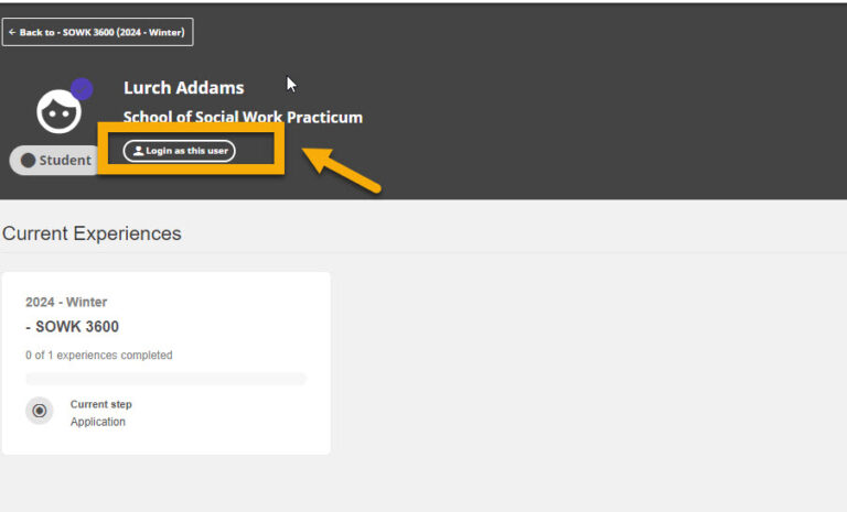 How to login as an Admin or Student - Career Services