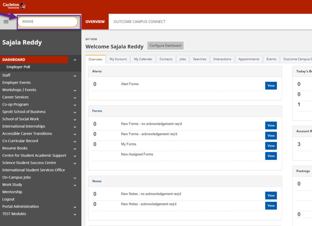 How to login as an Admin or Student - Career Services