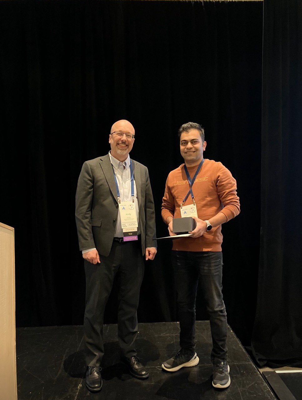 Ph.D. Candidate Majid Hamidi Iravani wins first prize in the Poster ...