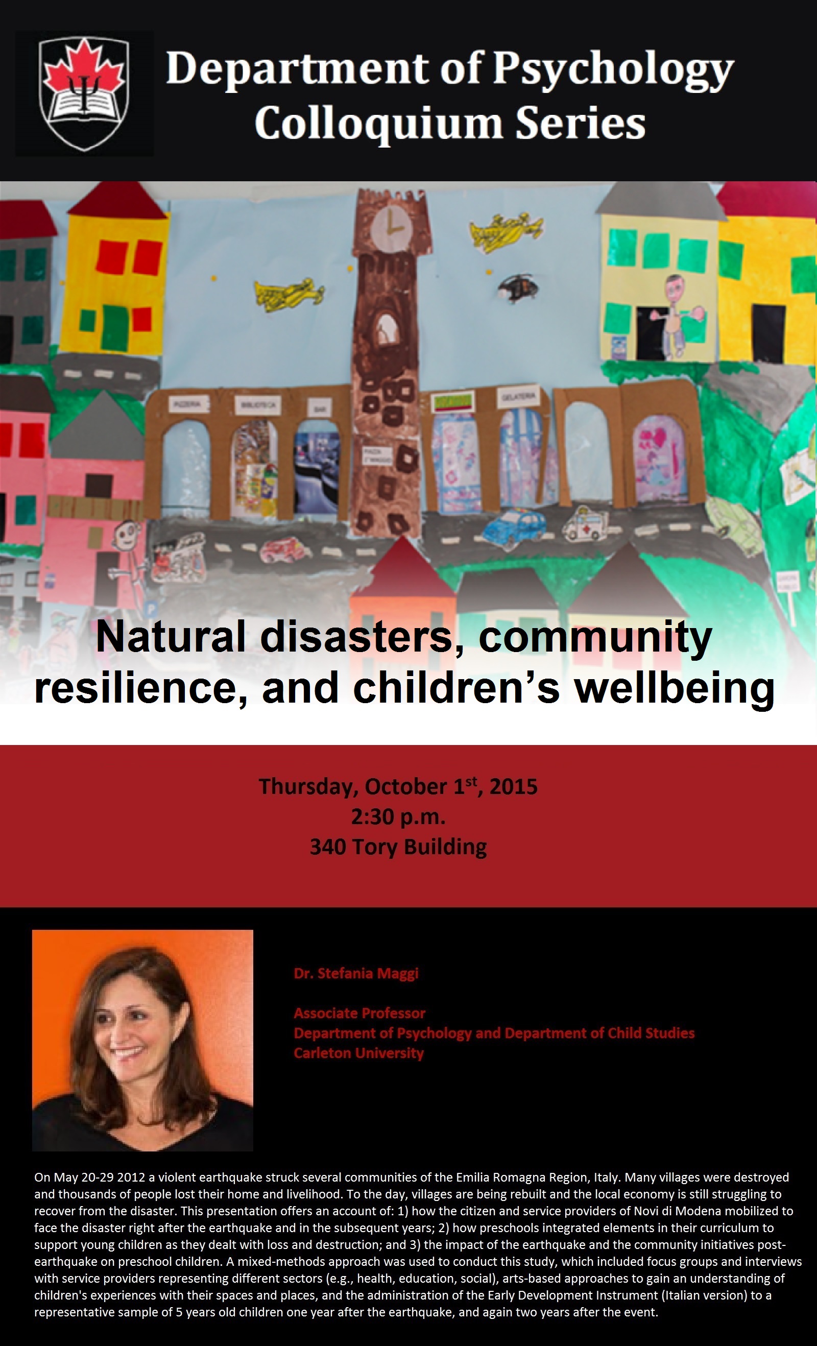 Natural disasters, community resilience, & children's wellbeing - CHAIM ...