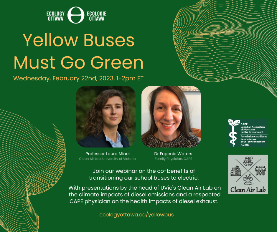 Webinar: Yellow Buses Must Go Green with Ecology Ottawa - Events ...